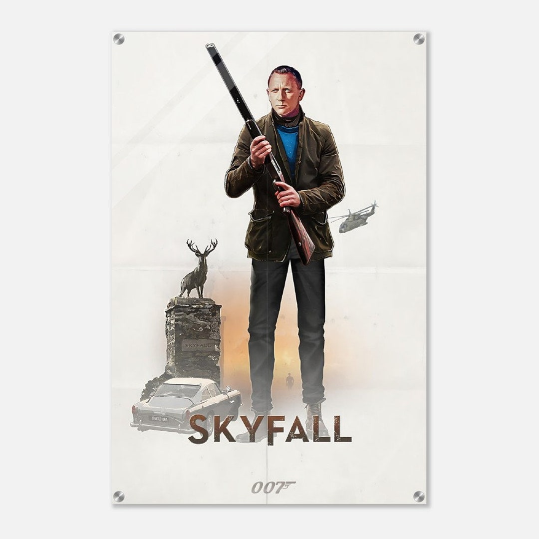 James Bond Movie Poster: Skyfall, Wall Art, Wall Decor, Acrylic Print ...