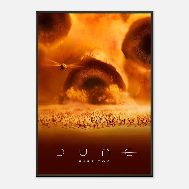 Dune Part Two: Sandworms, Framed Poster, Wall Art, Art Print, House ...