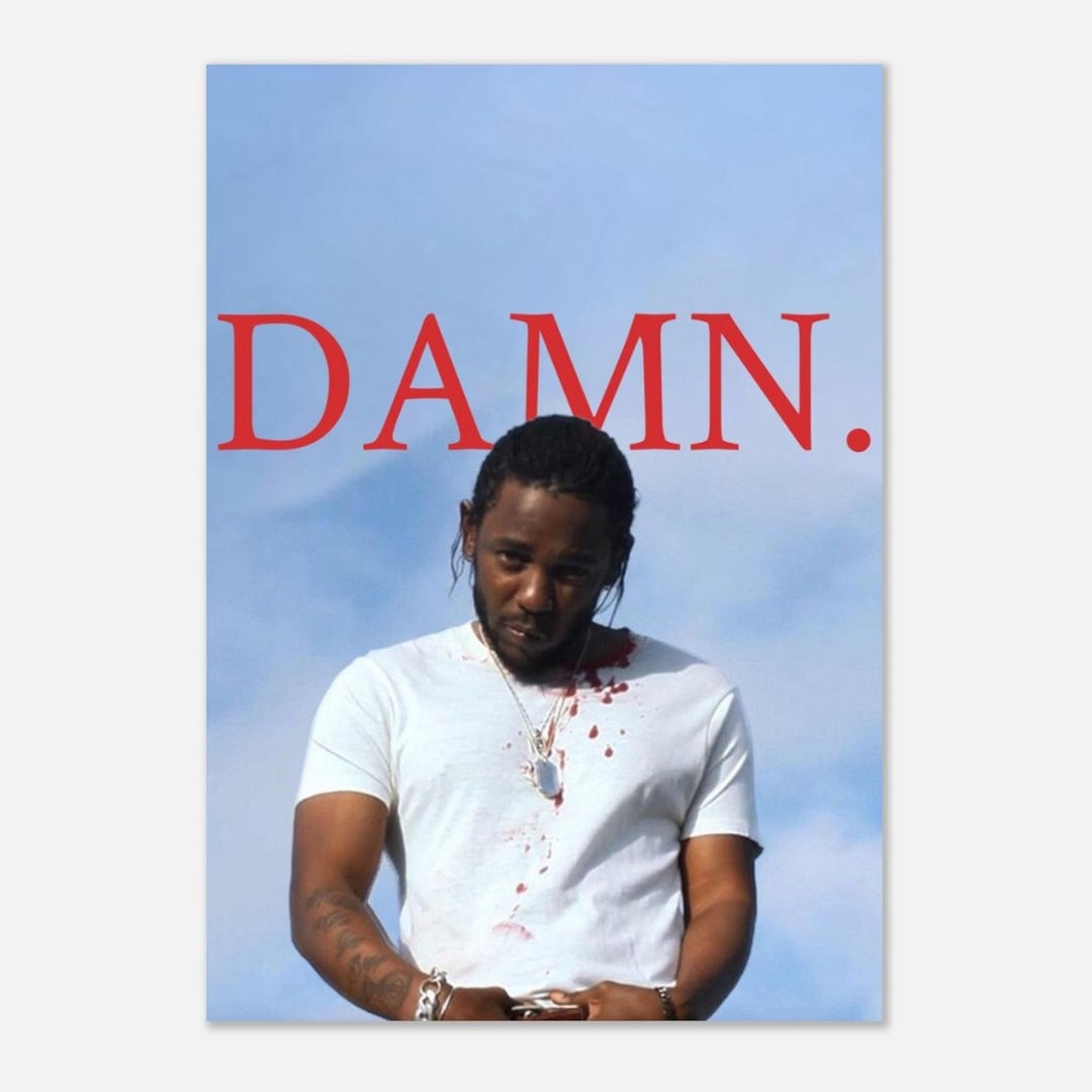 Unframed/framed DAMN Kendrick Lamar Wall Art, Premium Matte Paper ...