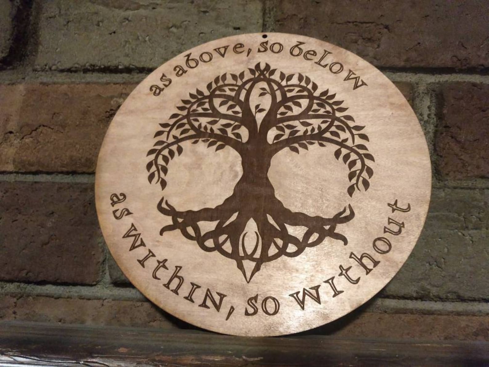 As Above so Below Tree of Life Wall Art | Pagan Wall Art | Tree of Life ...