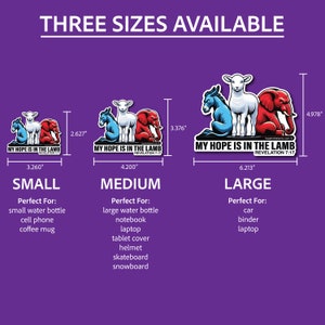 My Hope is in the Lamb Sticker: Christian Faith Decal - Etsy