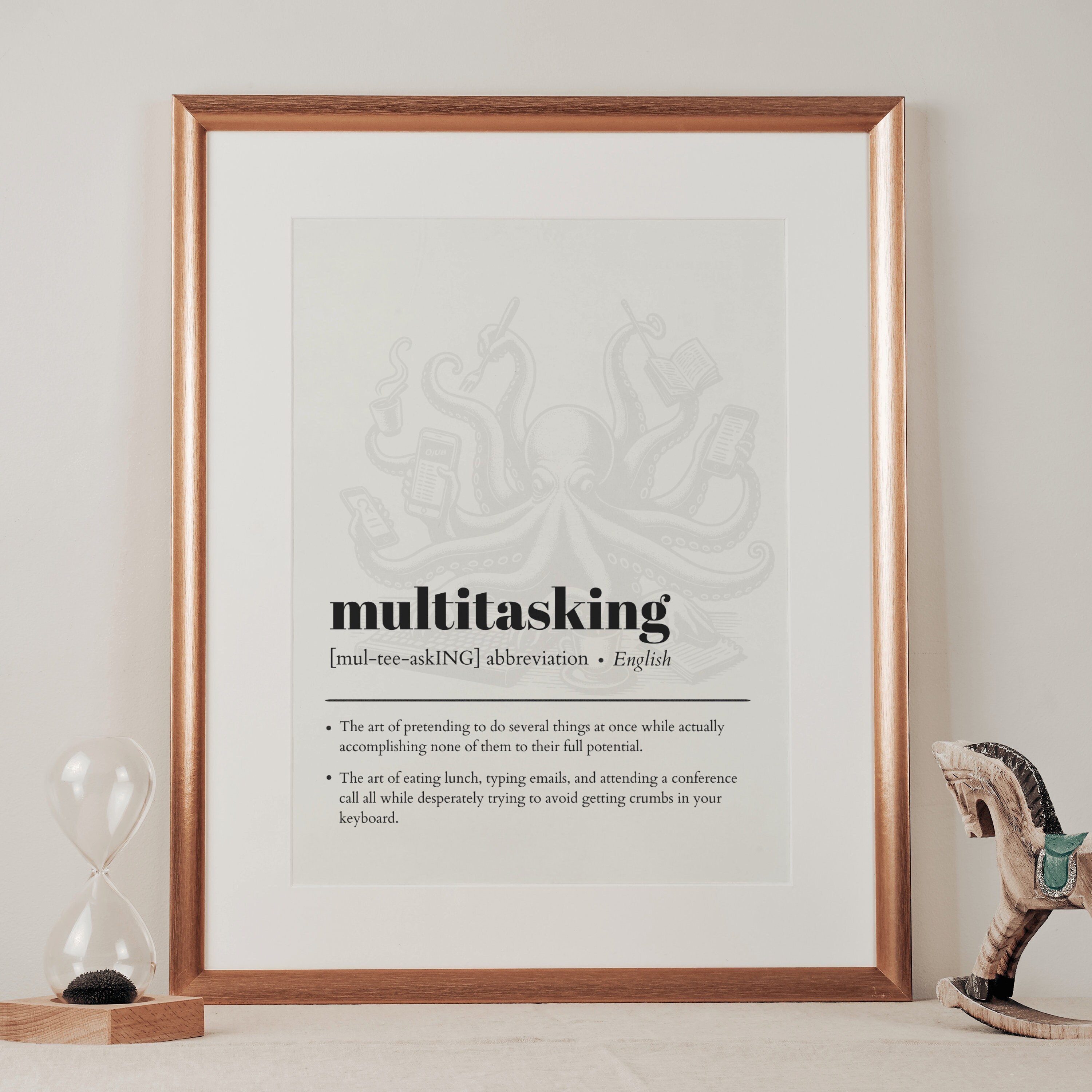 Wall Decor Cubicle Decor Office Wall Art Home Office Decor Multitasking ...