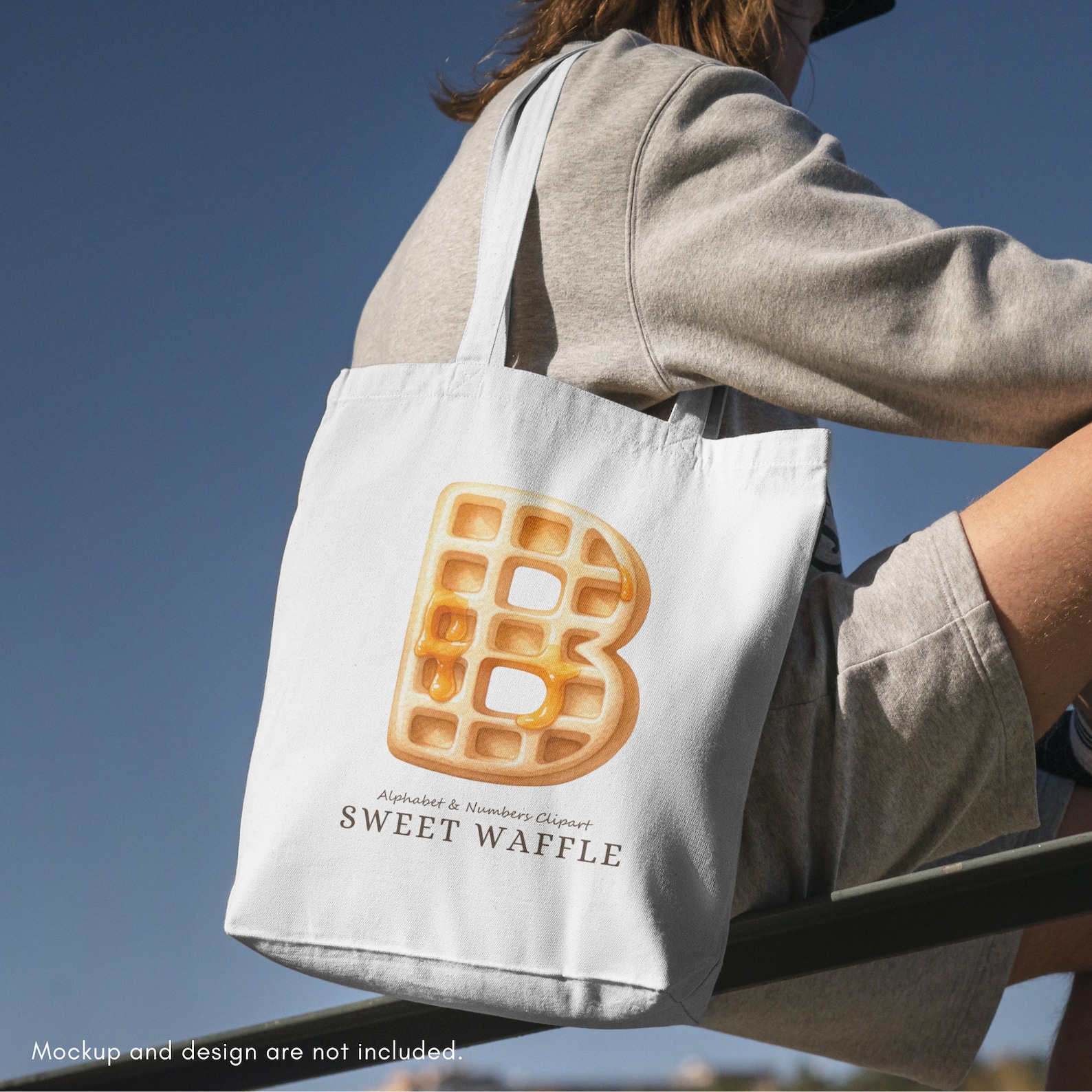 Sweet Waffle Watercolor Clipart: Alphabet & Numbers Set, Waffle Letters ...