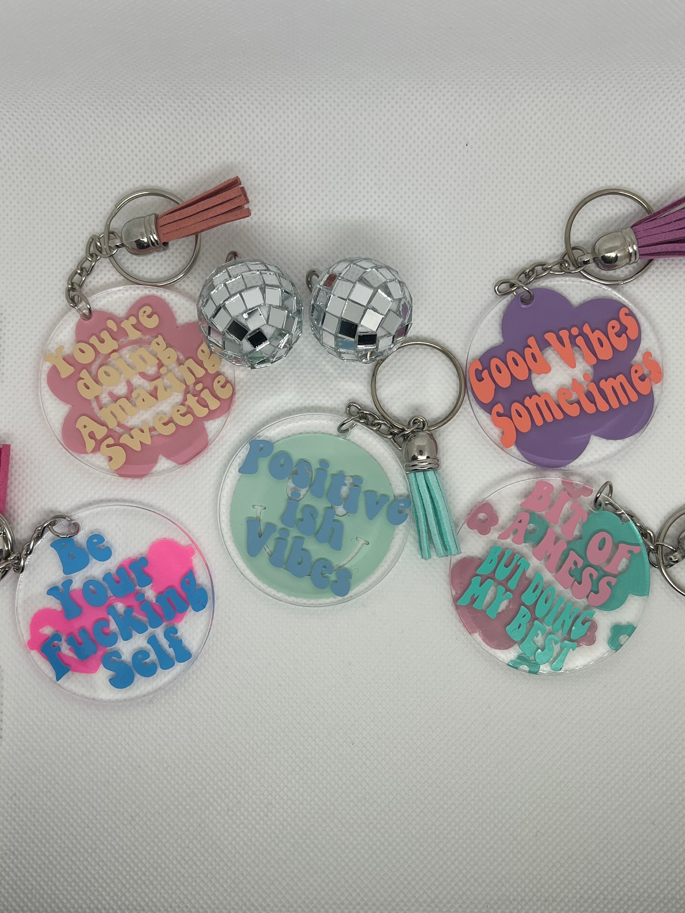 Mental Health Keyring, Mental Health Keychain, Mental Health Gift, Self ...