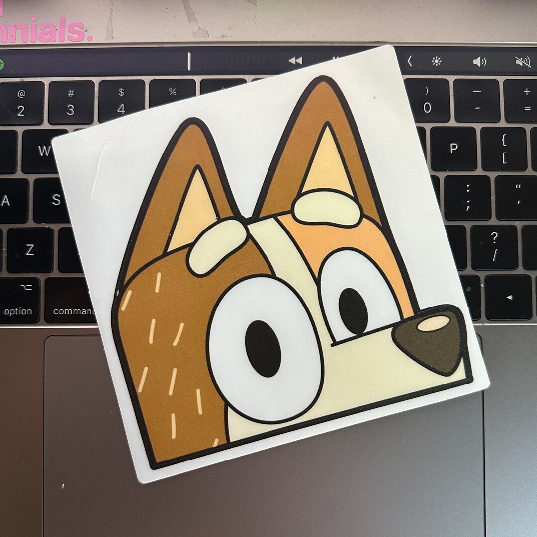 BLUEY chilli Window Peeker Vinyl, Die-cut 1to1 and RC 10th Scale Cuts ...