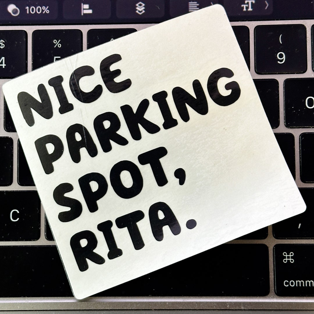 BLUEY nice Parking Spot, Rita. Vinyl, Pre-cut - Etsy