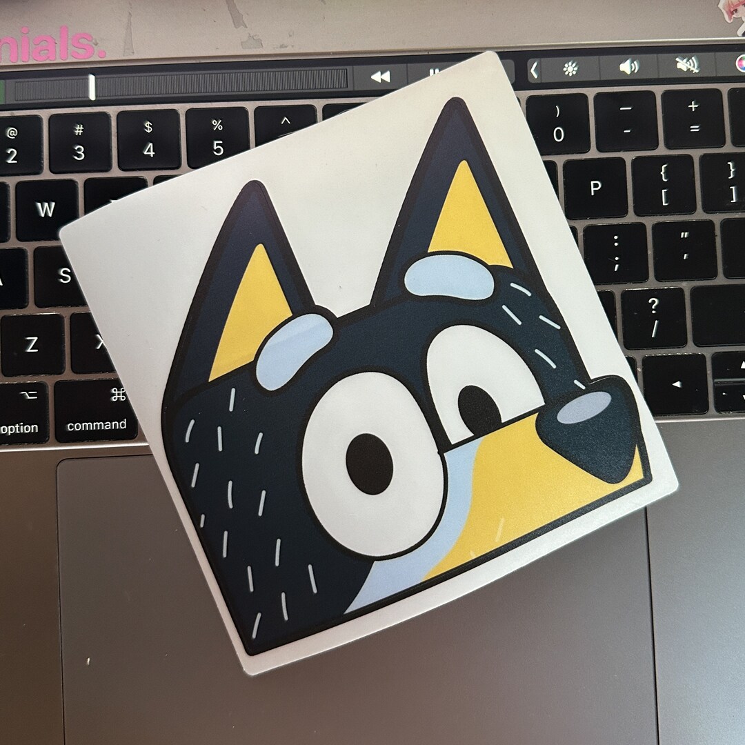 BLUEY bandit Window Peeker Vinyl, Die-cut 1to1 and RC 10th Scale Cuts ...
