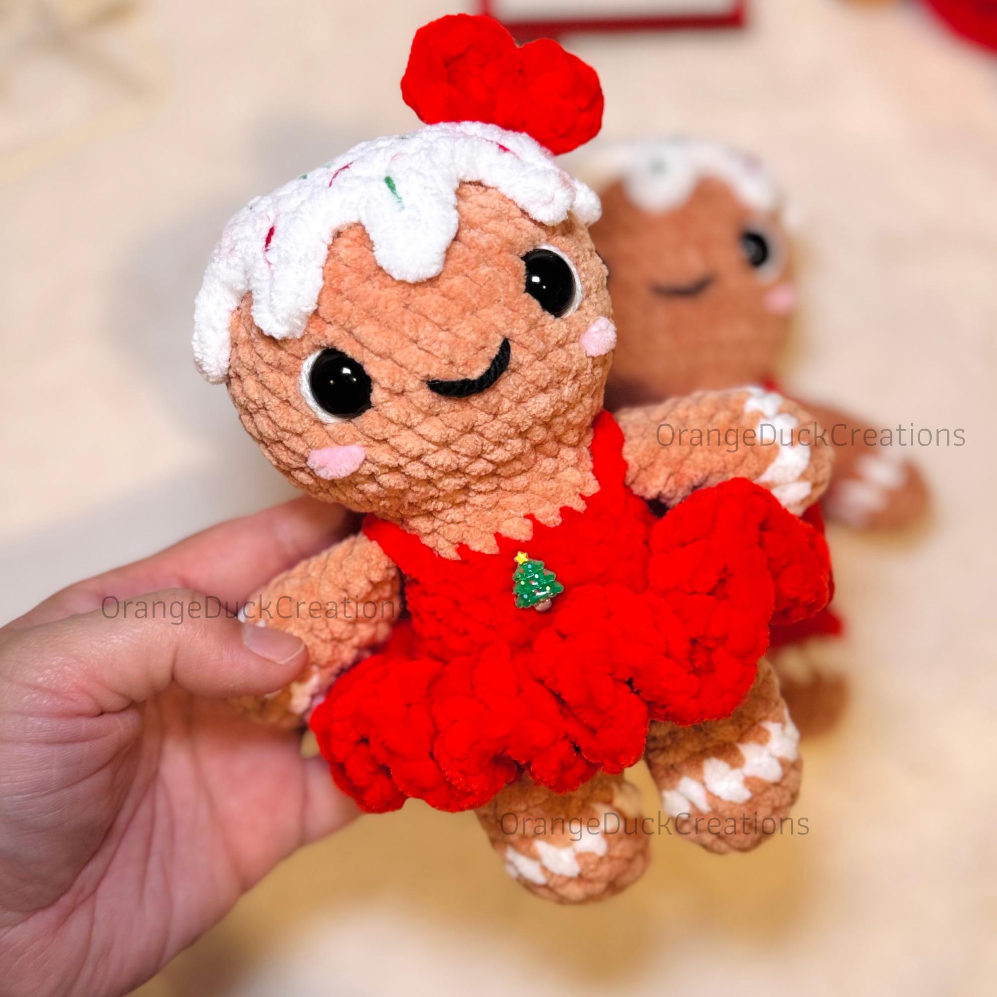 Gingerbread Twins Crochet Pattern, Ginga & Gingy (PDF Pattern) - Etsy