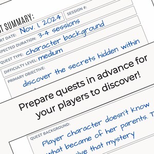 Dnd Campaign Planner Worksheets | Organize Your Dungeons and Dragons ...