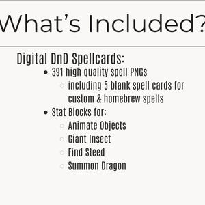 5e Revised 2024 Digital Spell Cards for Dungeons and Dragons | for Dnd ...