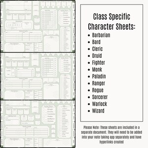 Digital Dnd Player Journal Goodnotes Green Dungeons and Dragons Journal ...