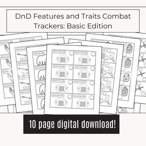 Dnd Character Sheet Add-on Basic Class Tracker for Dungeons and Dragons ...