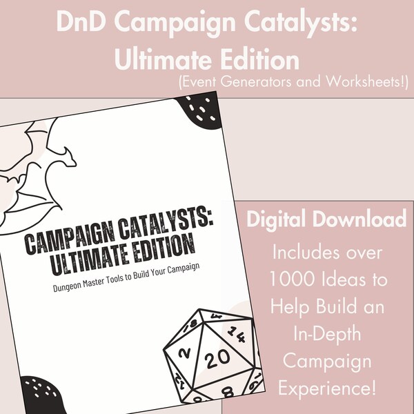 Dnd Campaign Planner - Etsy
