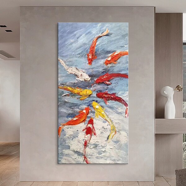 Colorful Fish Art - Etsy