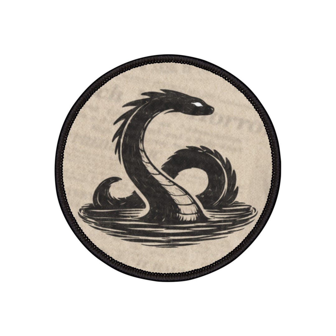 Loch Ness Monster Patch | Nessie Cryptid Iron-on | Lake Serpent ...