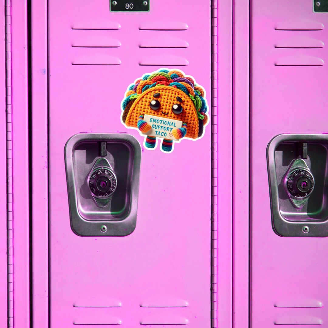 Emotional Support Taco MAGNET | Adorable Funny Anxiety Relief ...