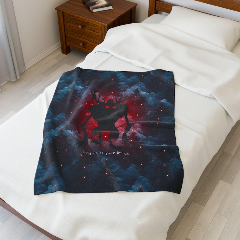 BLEAKEN Velveteen Plush Blanket | Cryptid of Ocean Avenue of Belcher's ...