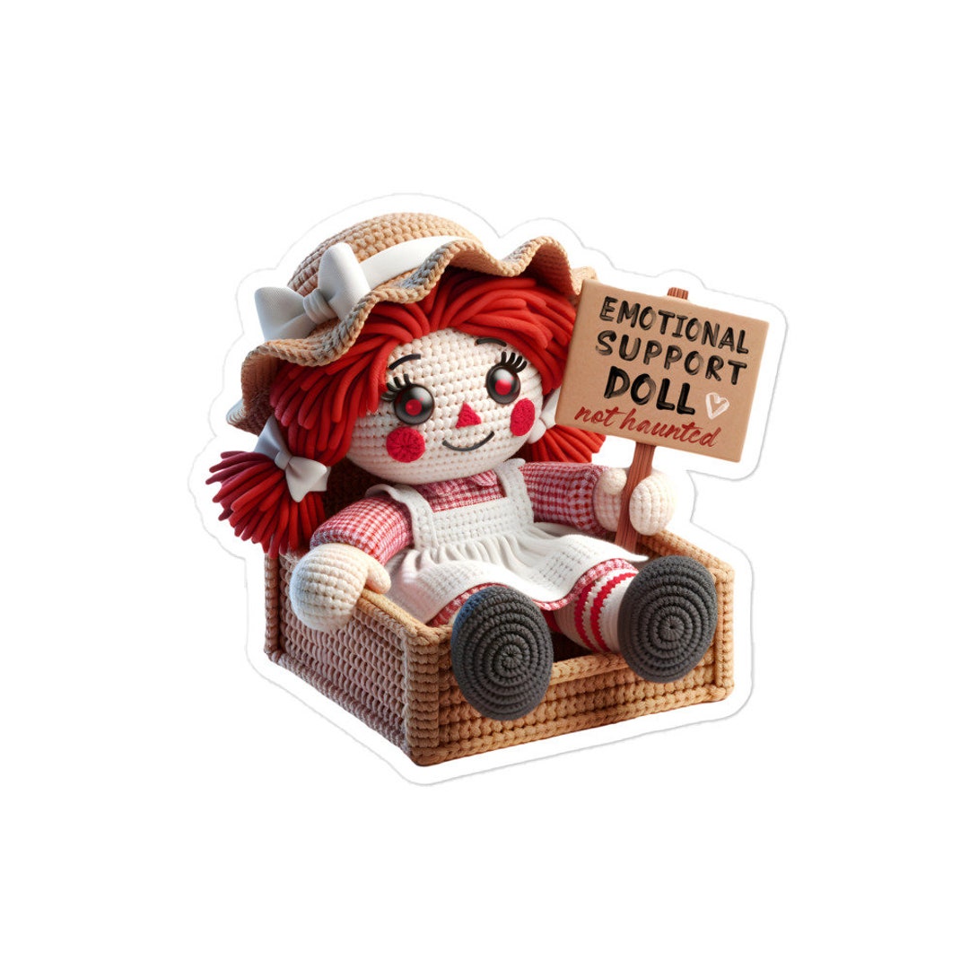 Emotional Support Annabelle Doll: Vinyl Waterproof Sticker - Not ...