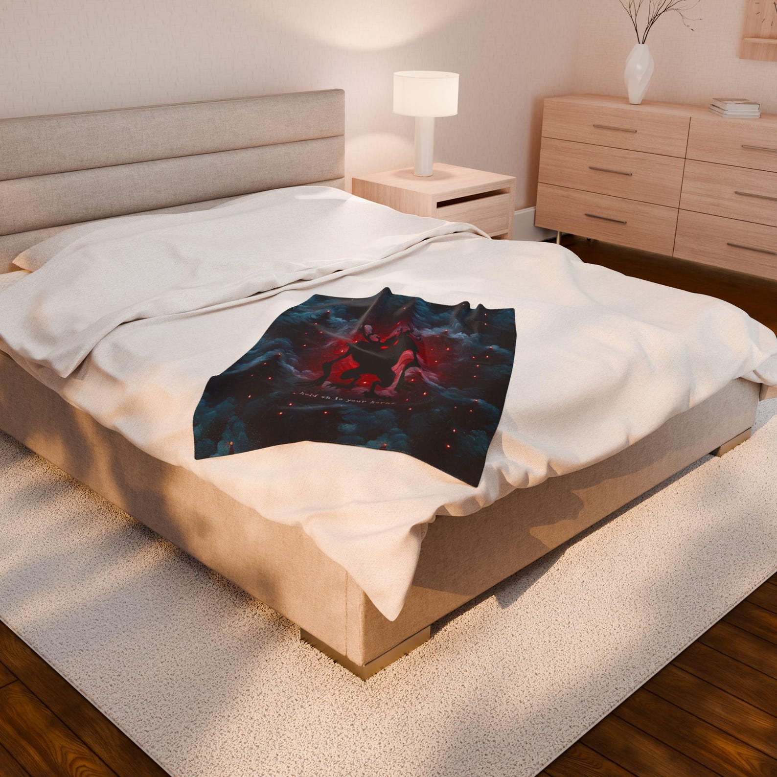 BLEAKEN Velveteen Plush Blanket | Cryptid of Ocean Avenue of Belcher's ...