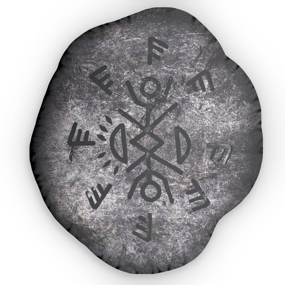 Stone Talisman Pillow: 'FROM' Inspired Plush Cushion, Unique Home Decor ...