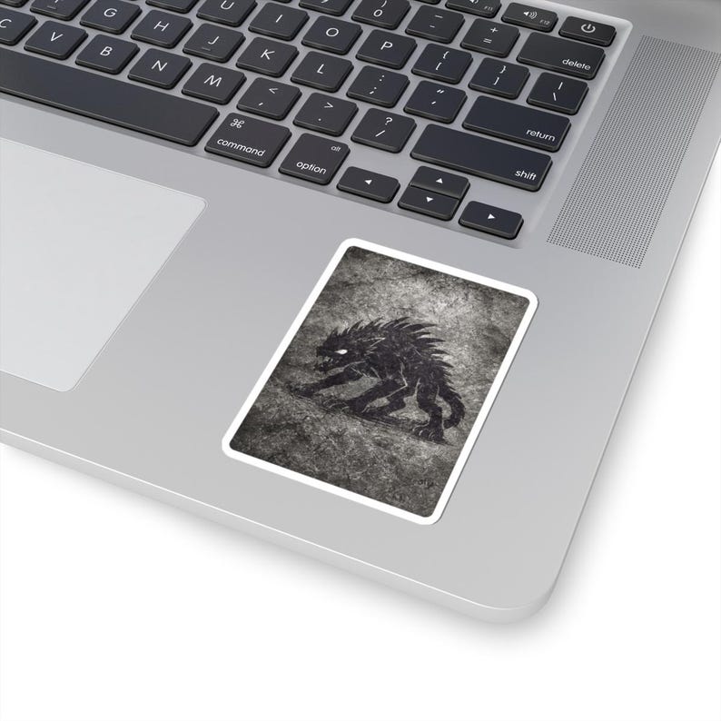 Chupacabra Cave Art Sticker | Latin American Cryptid Folk Art | Hand ...