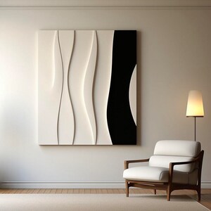 Abstract Wave Style Artwork- Modern Art Deco Home Hanging- Home Decor ...