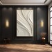 Pure White Textured Wall Hanging Modern Minimalist Art Home Decorative ...
