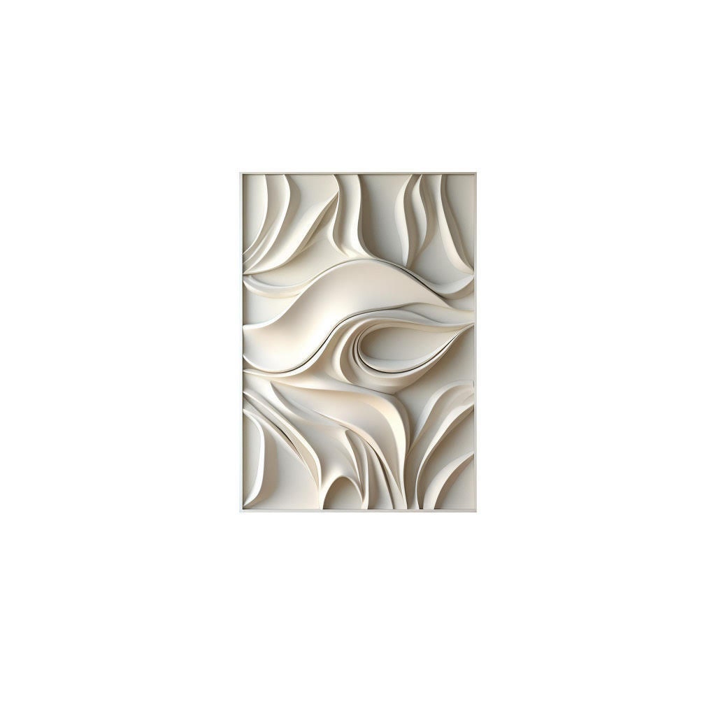 White Textured Sculpture Home Decor Modern Wall Art 3d Vision Board - Etsy