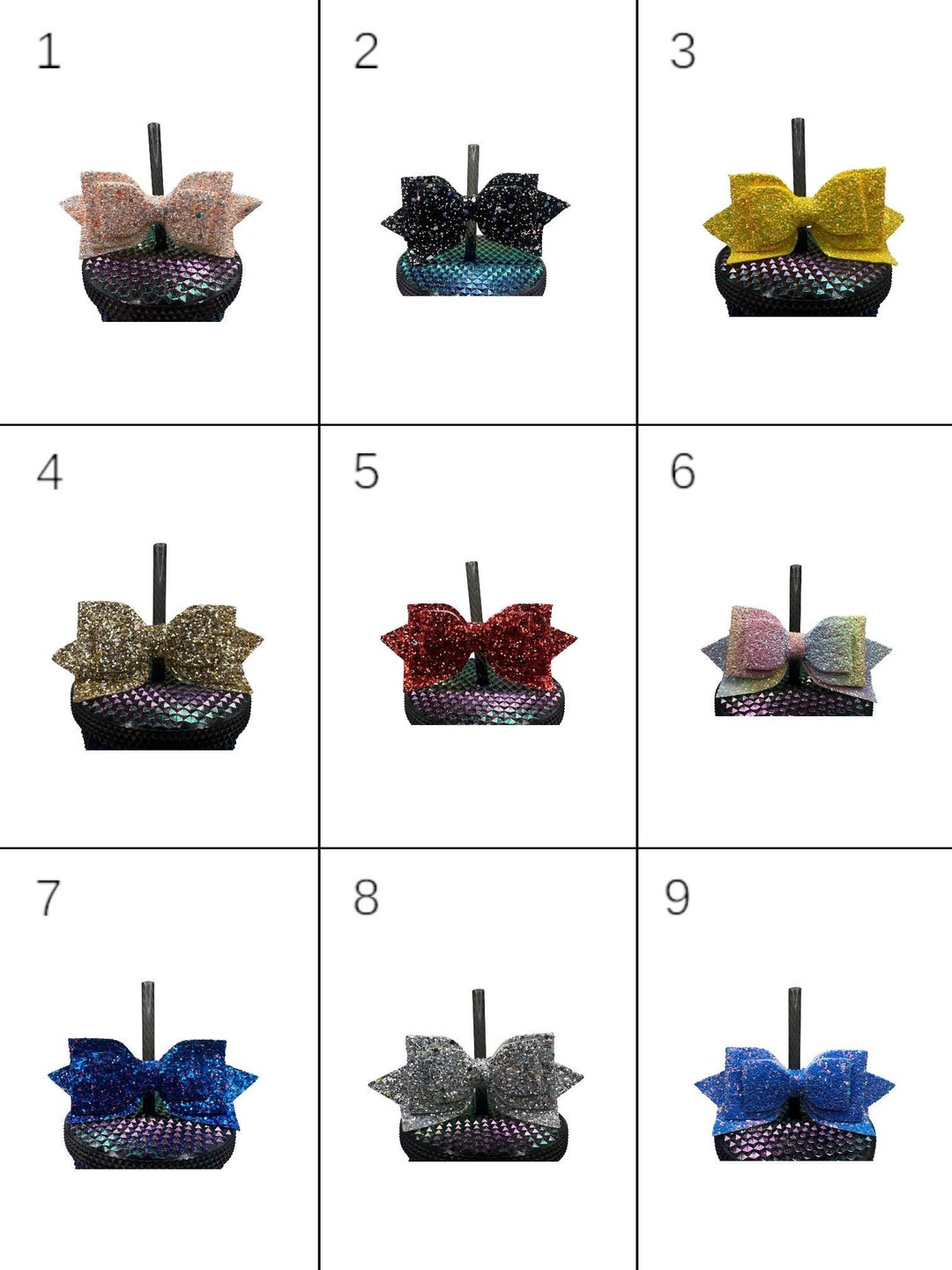 Tumbler Bows Stanley, Stanley Straw Topper Bow/yellow Chroma, Bow ...