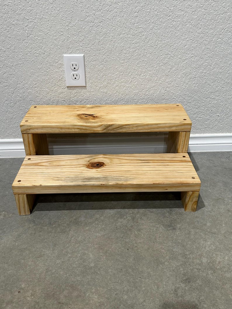 Wooden Step Stools for Adults and Kids: Heavy-duty Design - Etsy