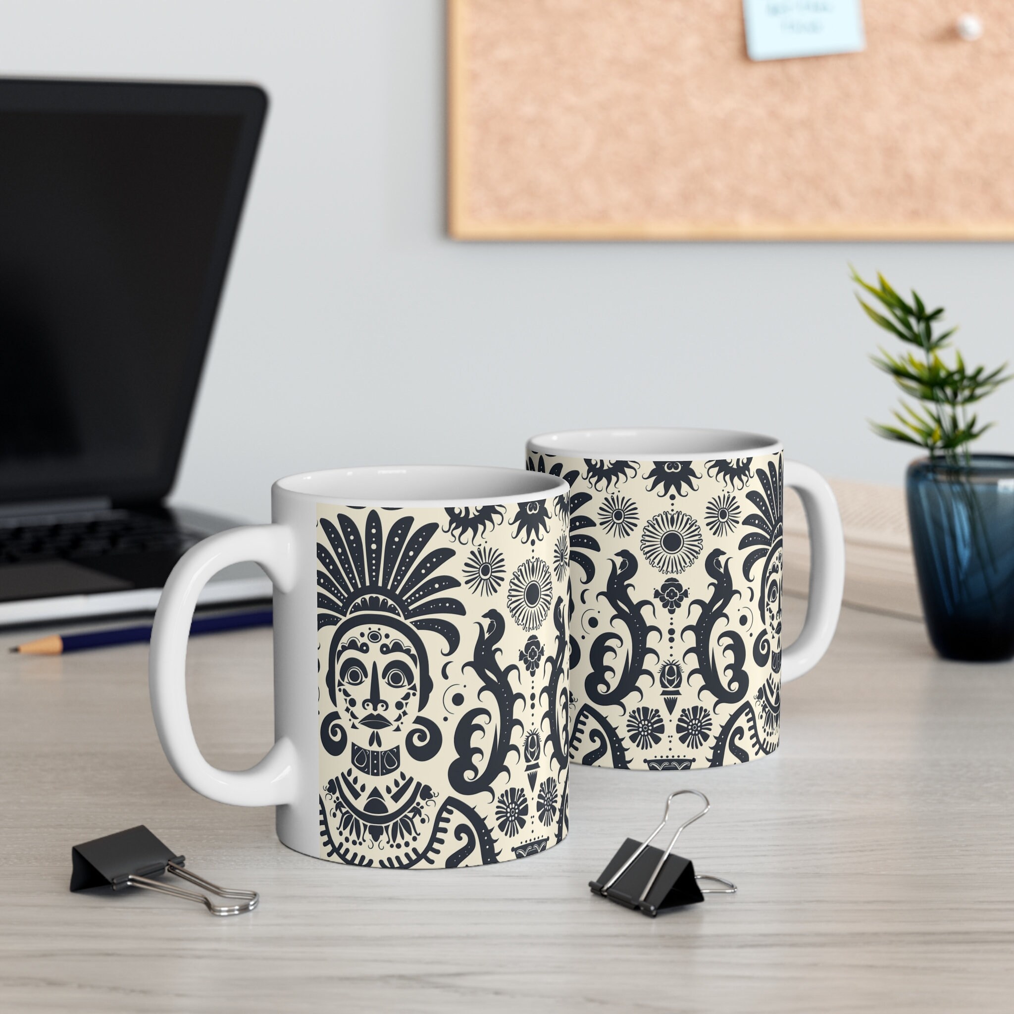 Latin American Tribe Inspired Patterns Mug Aztec Design Tea Cup Inca ...