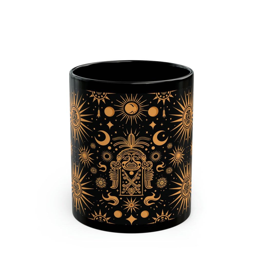Latin American Tribe Inspired Patterns Mug Aztec Design Tea Cup Inca ...