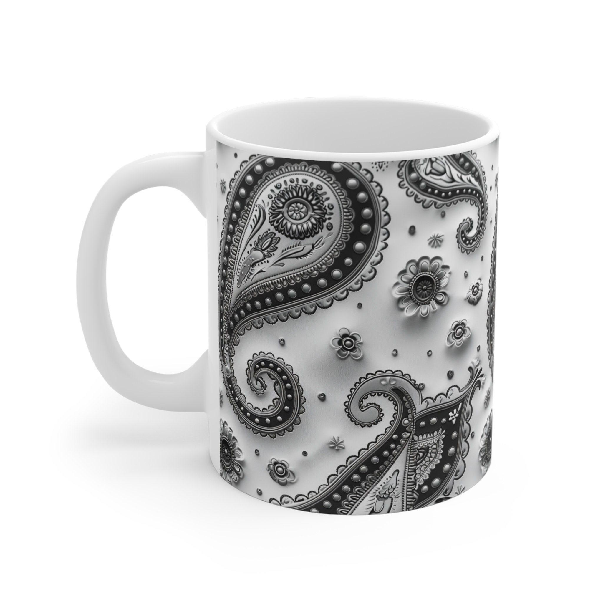 Paisley Pattern Mug Paisley Design Tea Cup Paisley Art Mug Paisley ...