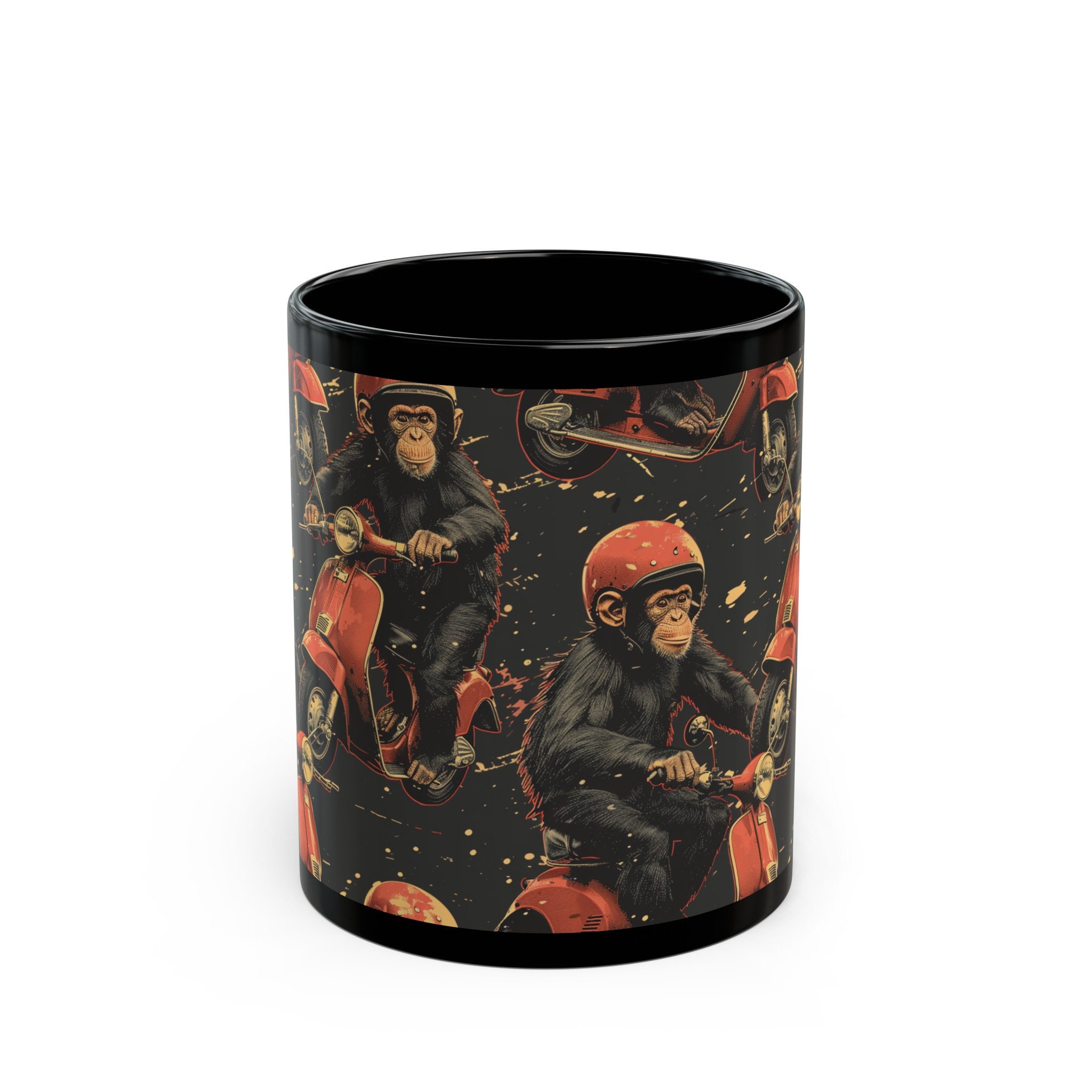 Monkeys Mug Funny Monkeys Tea Cup Monkeys Art Monkey Mug Cool Monkey ...