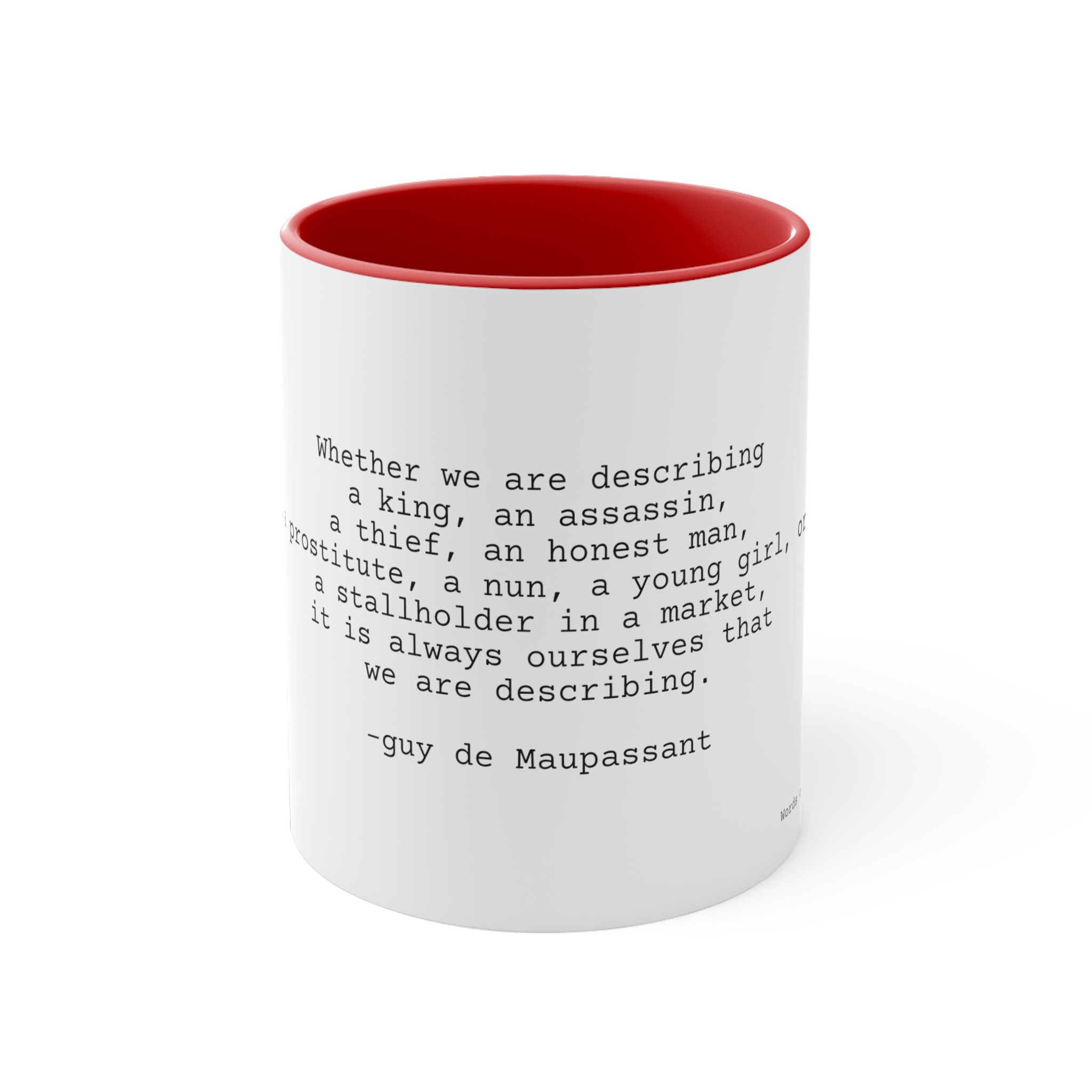 Maupassant Mug Famous Quotes Tea Cup Guy De Maupassant Mug Wander Cup ...