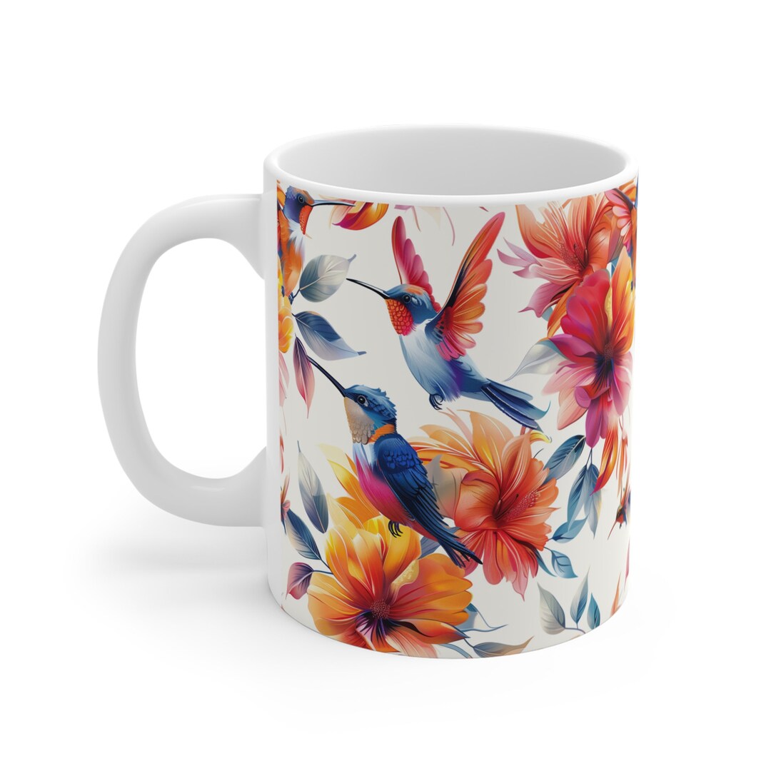 Hummingbird Mug Calibri Tea Cup Bird Art Wildlife Mug USA Calibri Mug ...