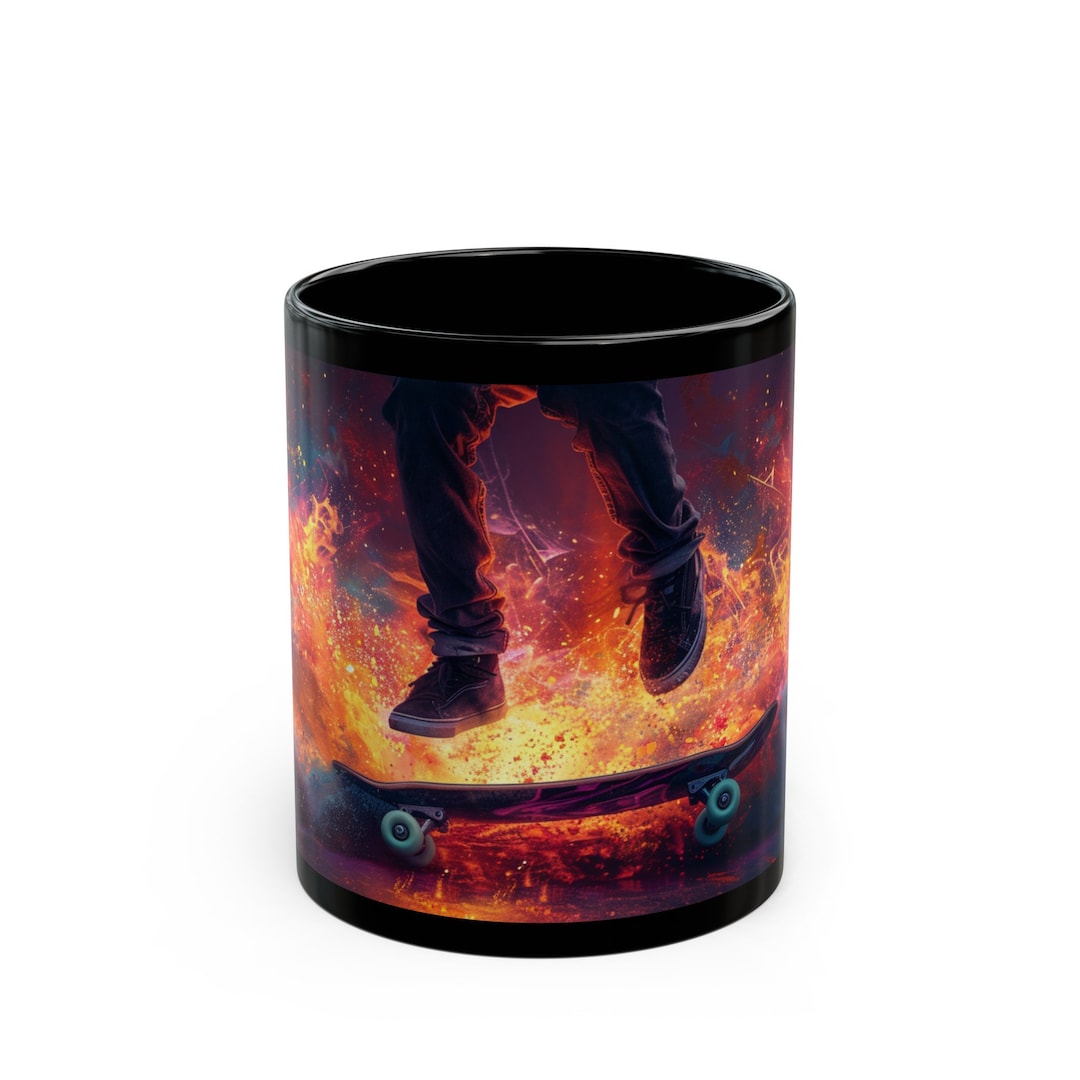 Skateboarding Coffee Mug Skateboard Tea Cup Skate Mug Extreme Sports ...