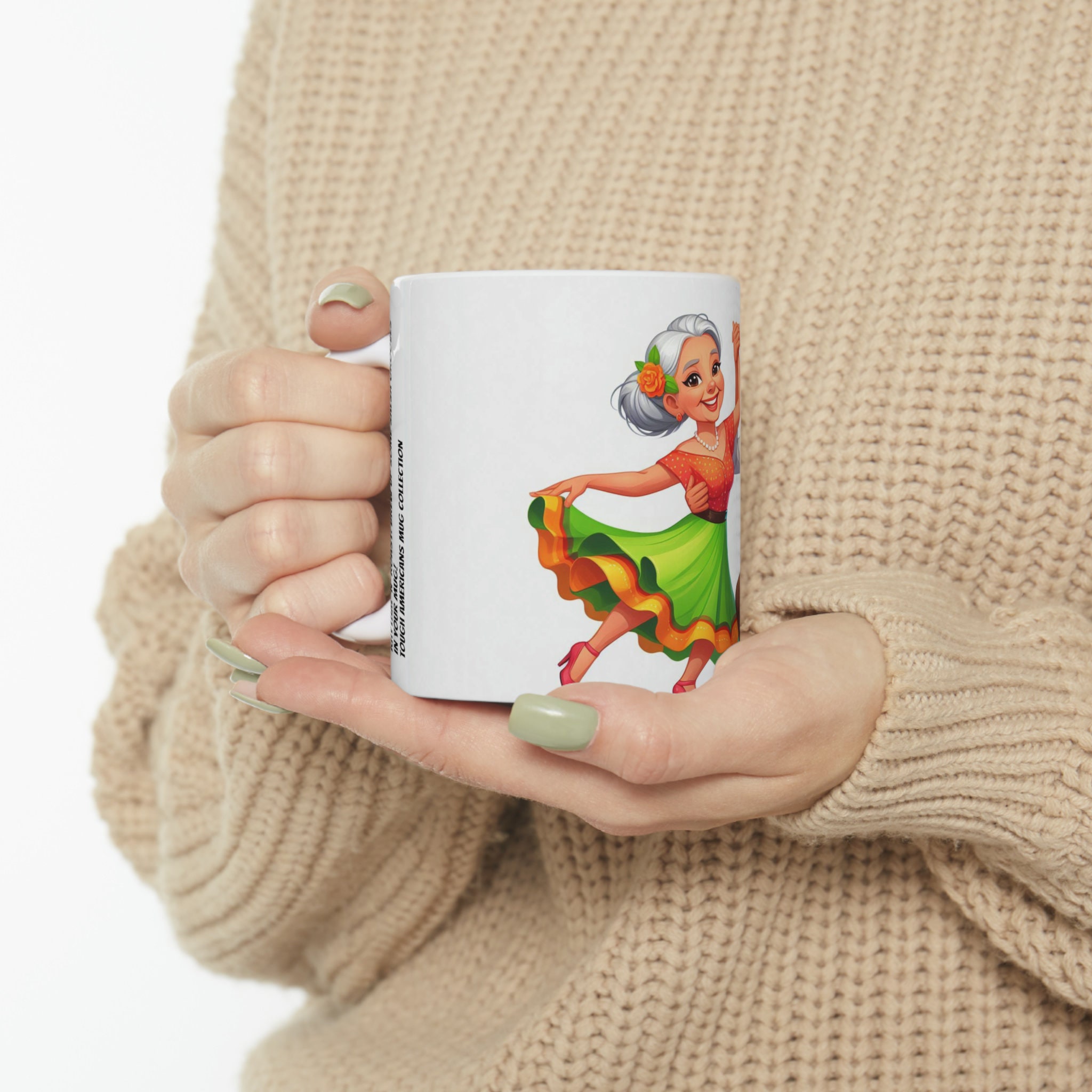 Salsa Dance Coffee Mug Latin Dance Tea Cup Salsa Mug Colorful Latin Art ...