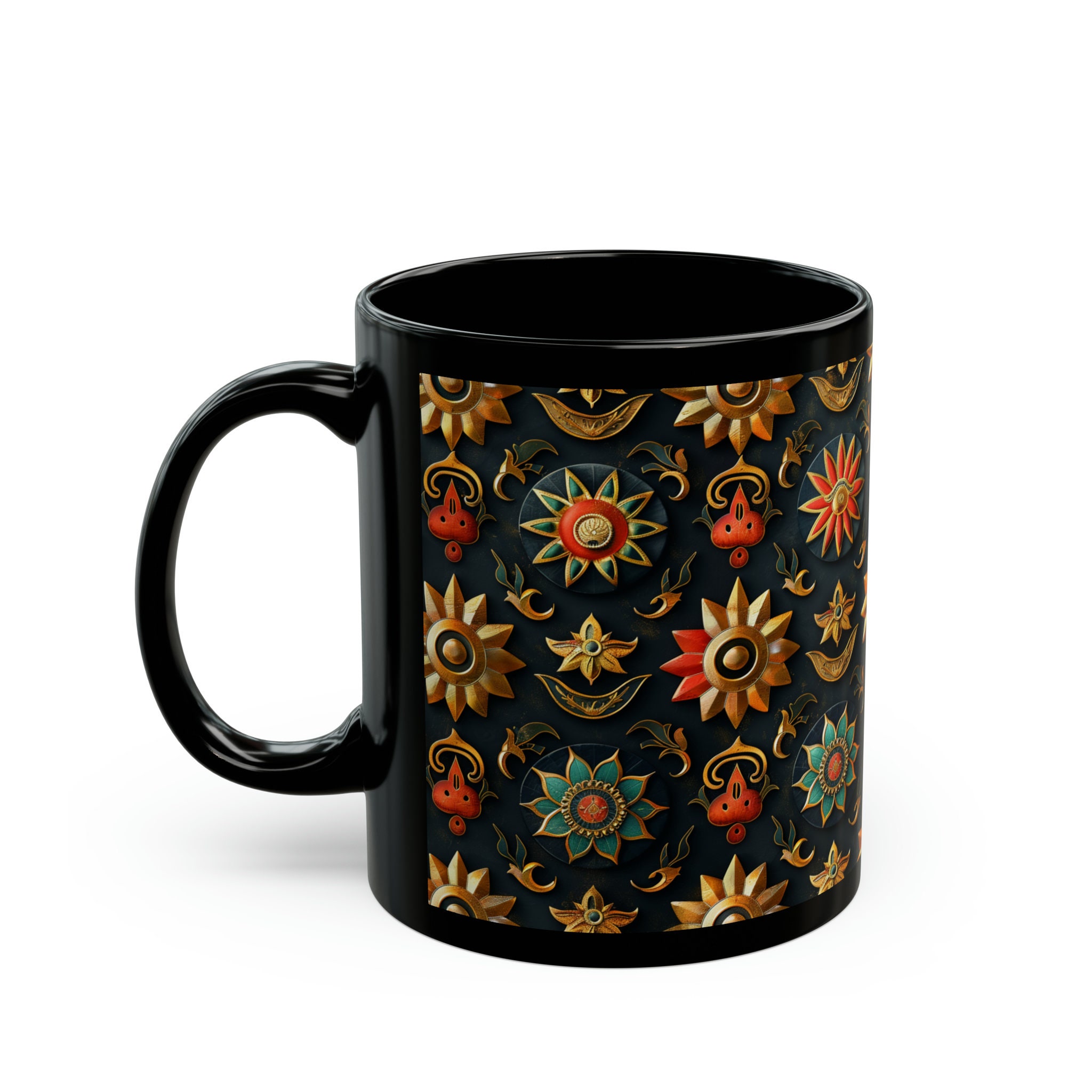 Latin American Tribe Inspired Patterns Mug Aztec Design Tea Cup Inca ...