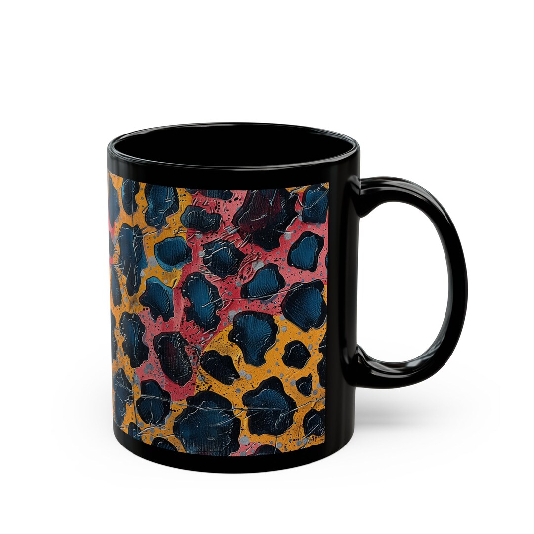 Leopard Mug Jaguar Tea Cup Cat Art Wildlife Mug Panther Mug Nature Mug ...
