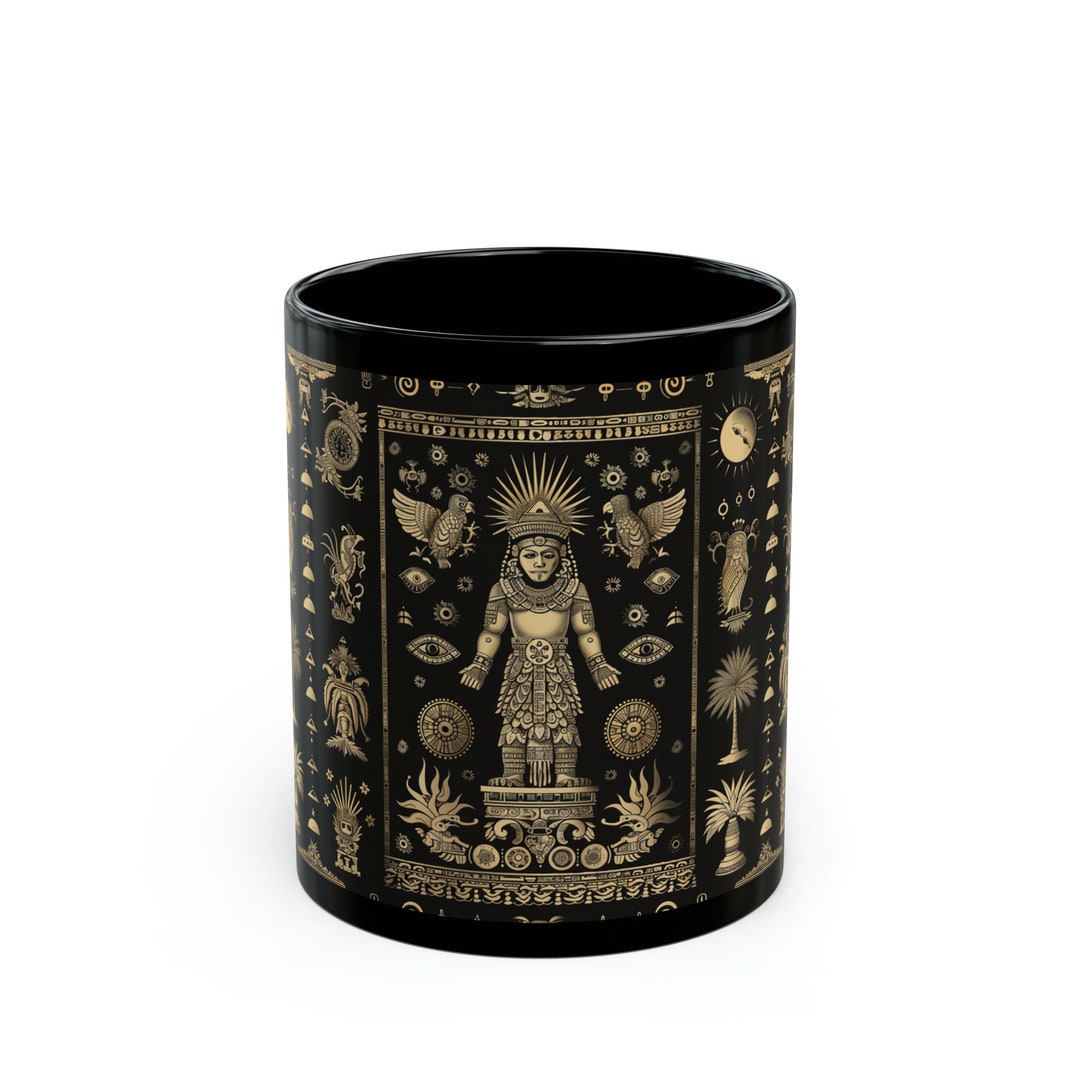 Latin American Tribe Inspired Patterns Mug Aztec Design Tea Cup Inca ...