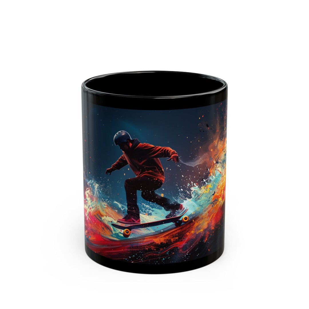 Skateboarding Coffee Mug Skateboard Tea Cup Skate Mug Extreme Sports ...