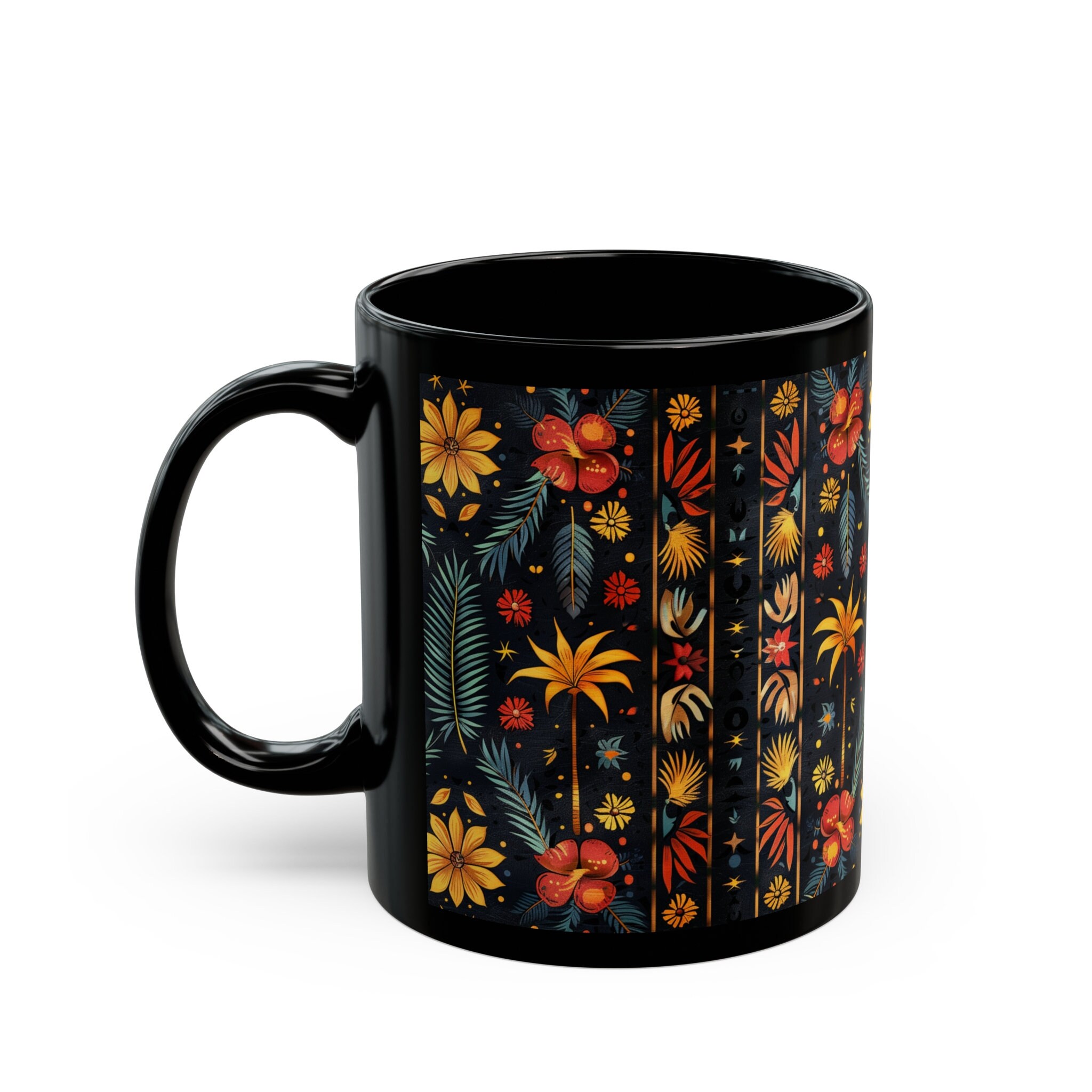 Pacific Islands Mug Tongan Tea Cup Maori Art Tamoko Mug Pasifika Mug ...