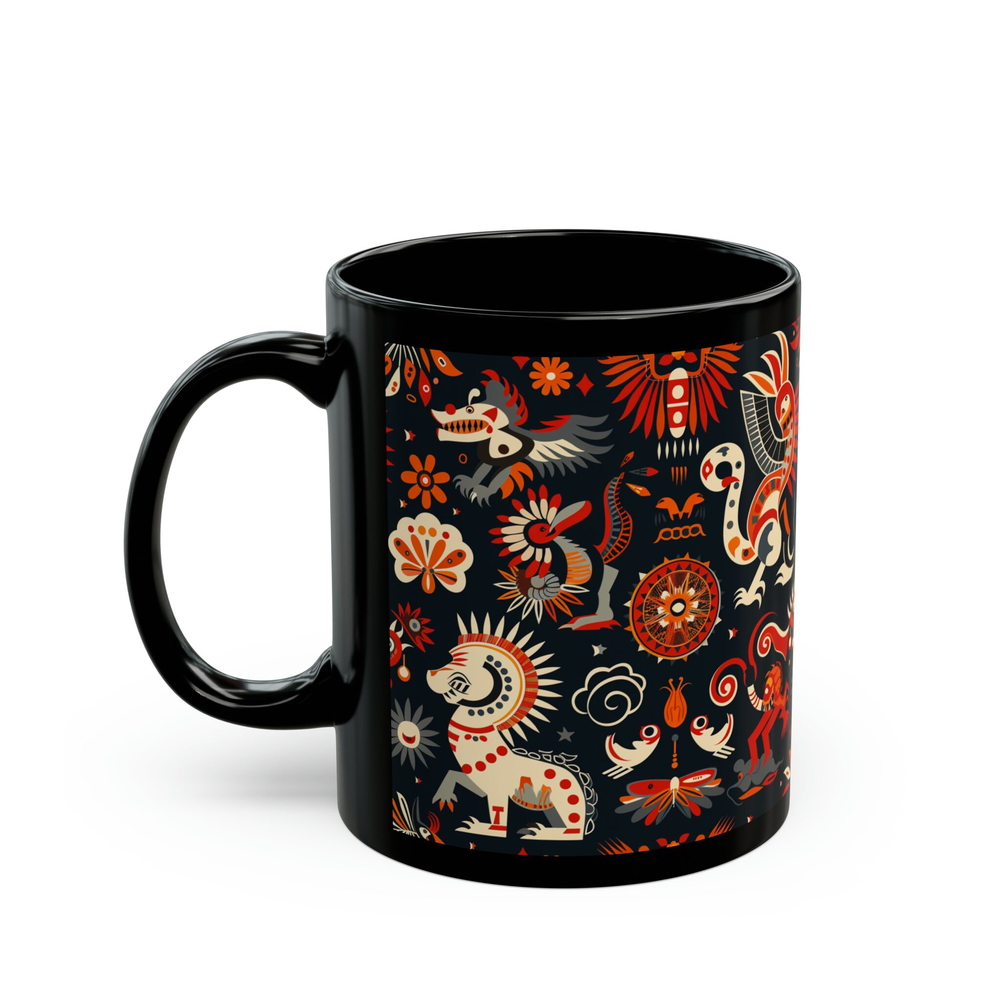 Latin American Tribe Inspired Patterns Mug Aztec Design Tea Cup Inca ...