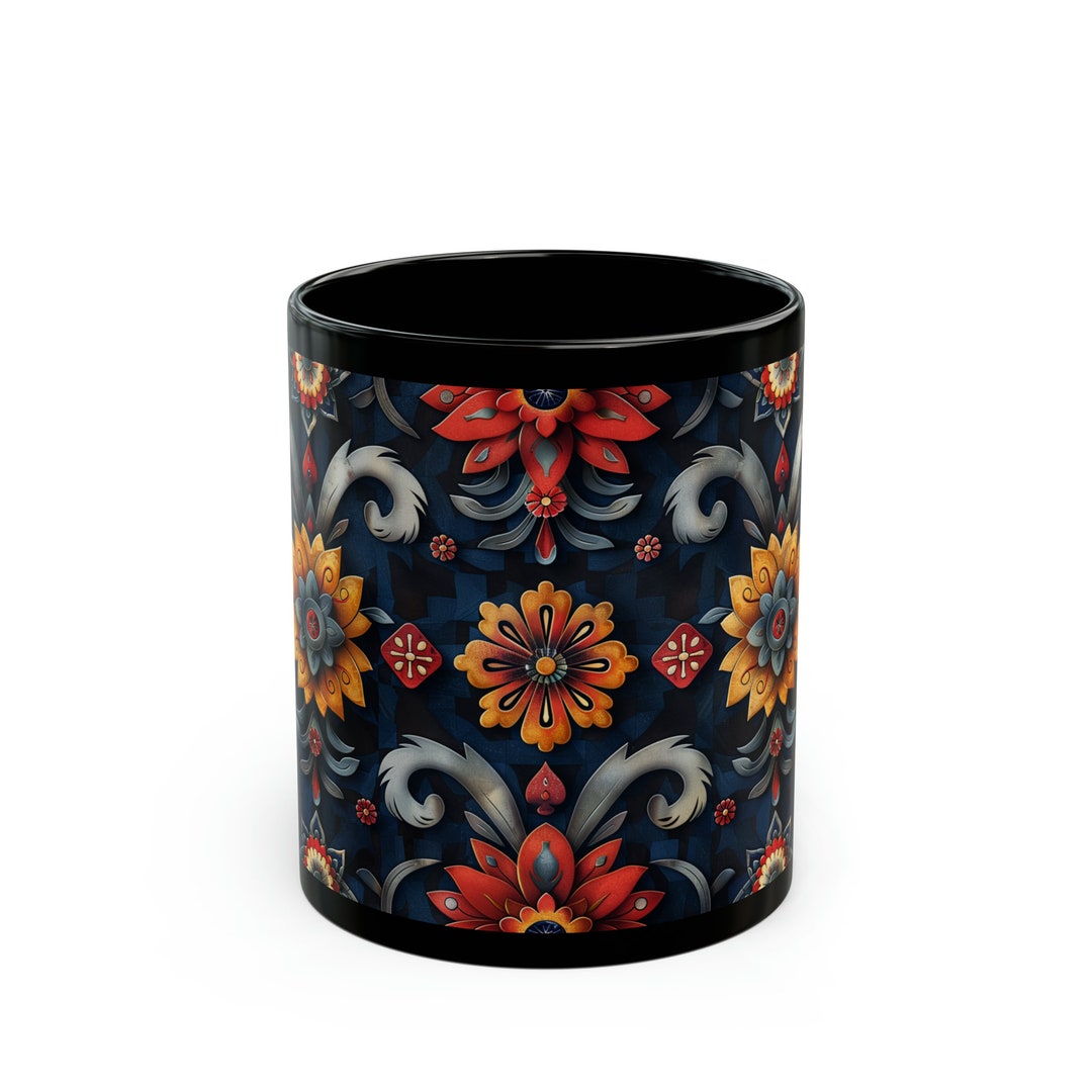 Latin American Tribe Inspired Patterns Mug Aztec Design Tea Cup Inca ...