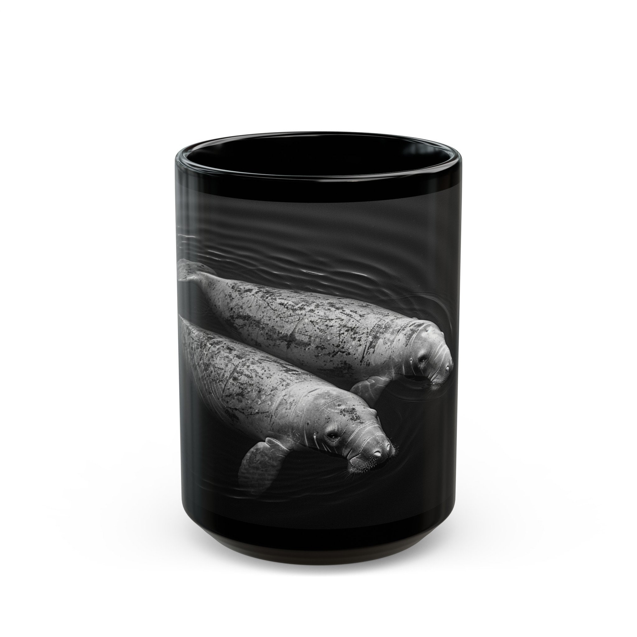 Manatee Coffee Mug Ocean Life Tea Cup Coastal Mug Fish Art Mug Sea Cow ...