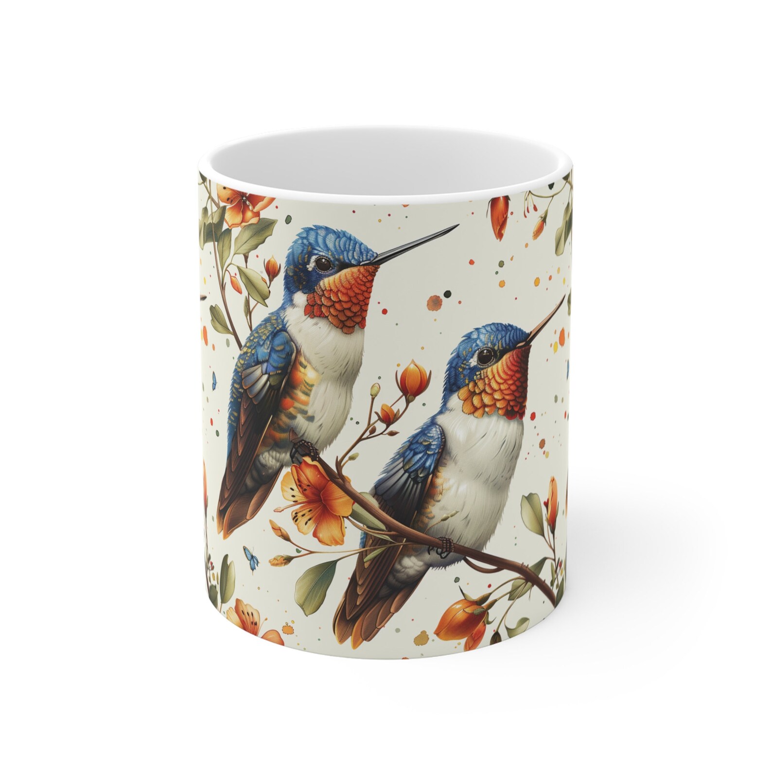 Hummingbird Mug Calibri Tea Cup Bird Art Wildlife Mug USA Calibri Mug ...