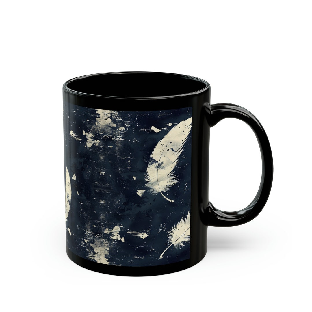 Eagle Feathers Mug Eagle Tea Cup Bird Art Wildlife Mug USA Eagle Mug ...