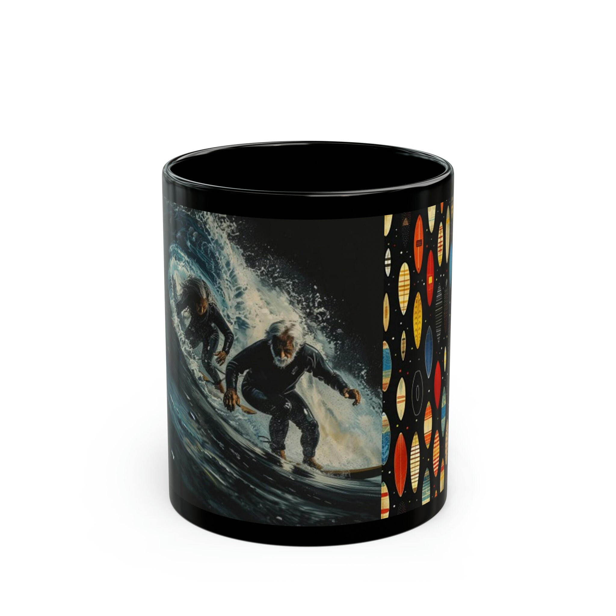Surf Coffee Mug Surfing Tea Cup Ocean Shore Mug Surfer Beach Art Mug ...