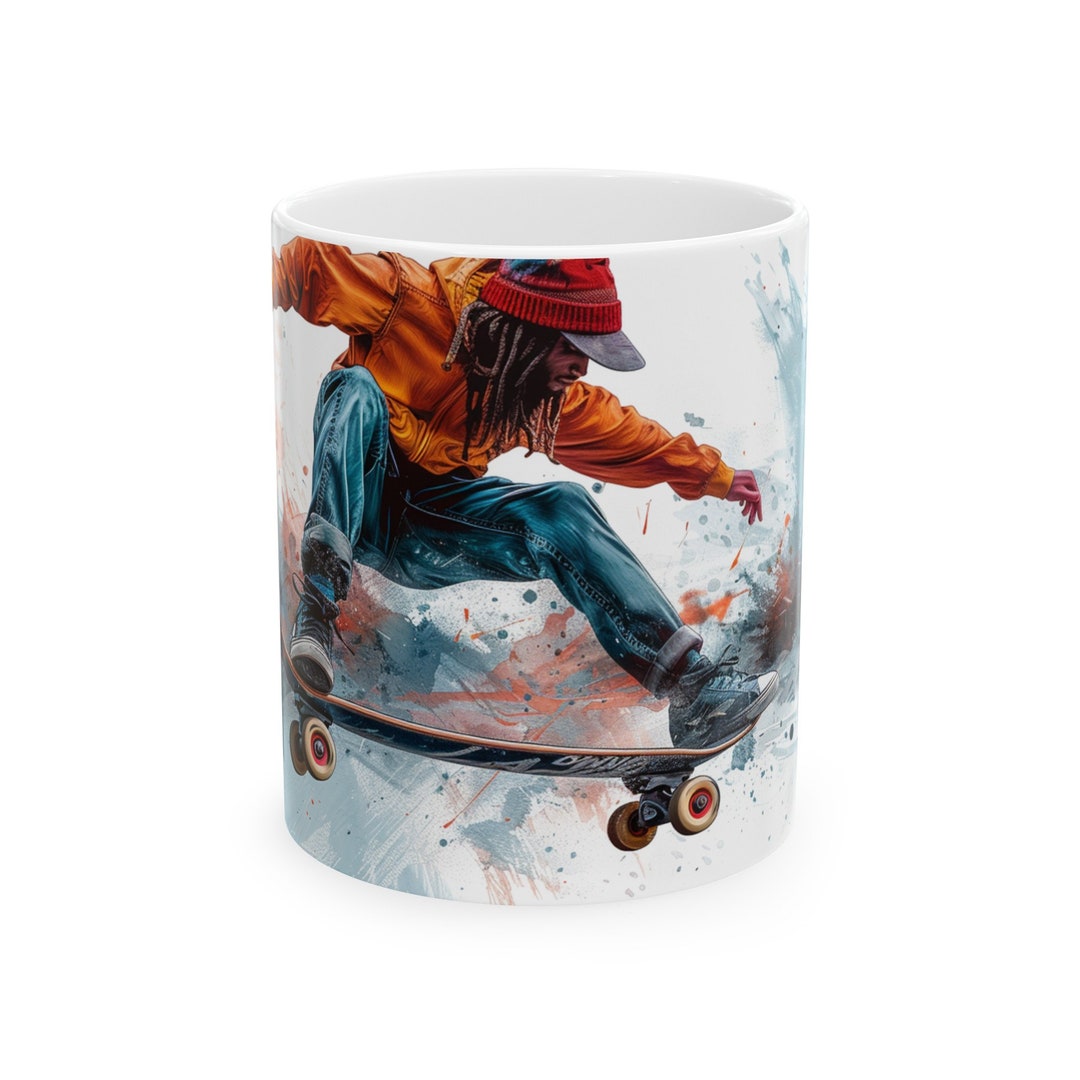Skateboarding Coffee Mug Skateboard Tea Cup Skate Mug Extreme Sports ...